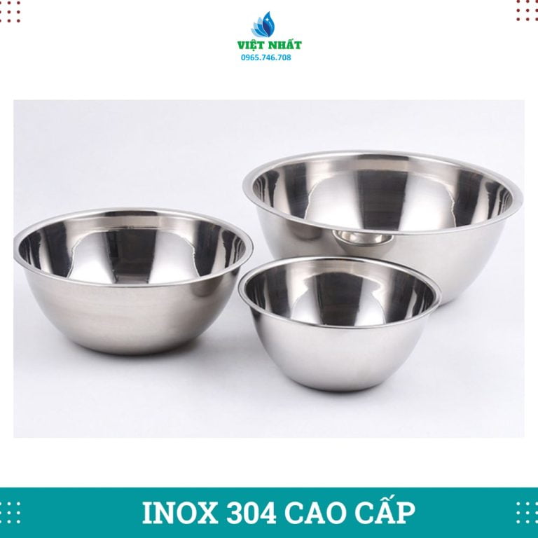 Bảng Báo giá Thau inox 304 - Bộ Thau Rổ inox 304 Mới Nhất