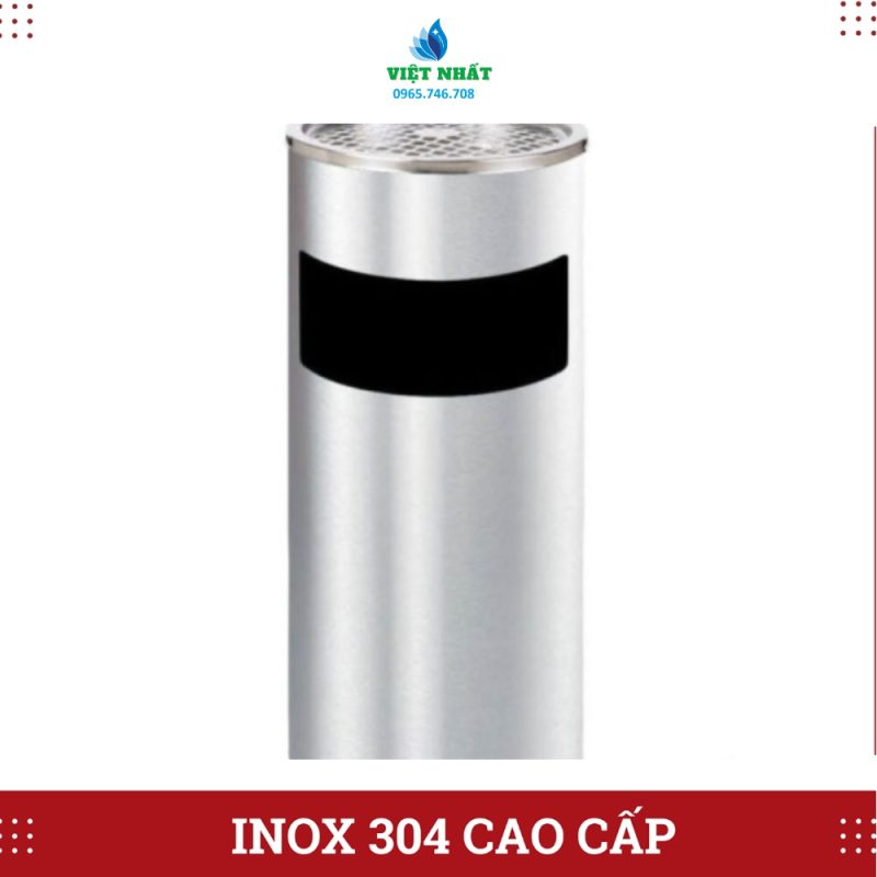 20+ Mẫu Thùng Rác inox Vuông - Thùng Rác inox Tròn Giá Tốt